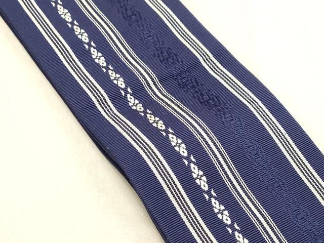 平和屋着物◎男性 本場筑前博多織 角帯 献上柄 証紙付き 正絹 逸品