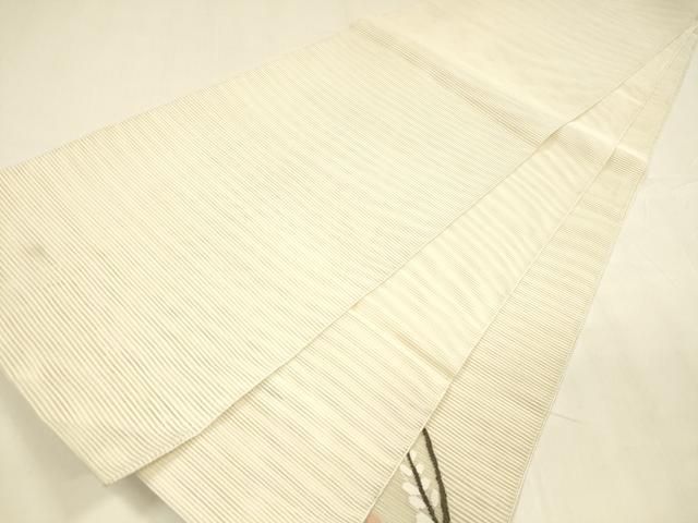 平和屋着物＊夏物 絽綴れ 太鼓柄袋帯 枝花文 正絹 逸品 DABA0242cm