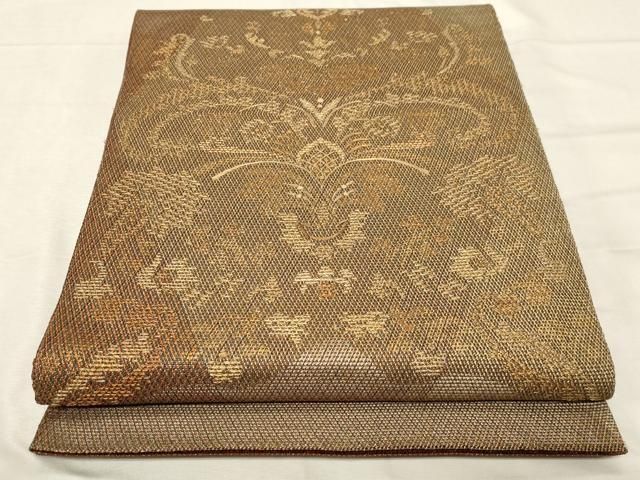 平和屋着物○ひなや工房 くむ・あむ・おる 伊豆蔵明彦 太鼓柄袋帯 刺繍