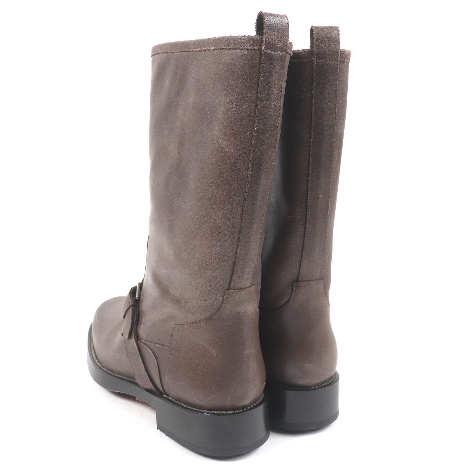 極美品□HERMES エルメス USED加工 ベルト付き レザー エンジニア