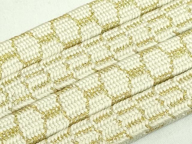 平和屋本店○極上 有職組紐道明 帯締め 亀甲組 金糸 宮内庁御用 国立