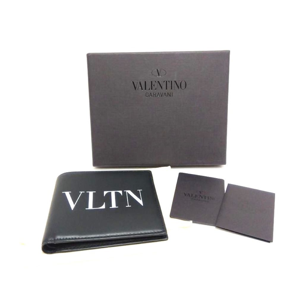 ヴァレンティノ VALENTINO 二つ折り財布 レザー UY2P0654LVN ブラック