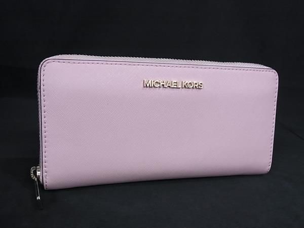 □美品□ MICHAEL KORS マイケルコース レザー ラウンドファスナー 長