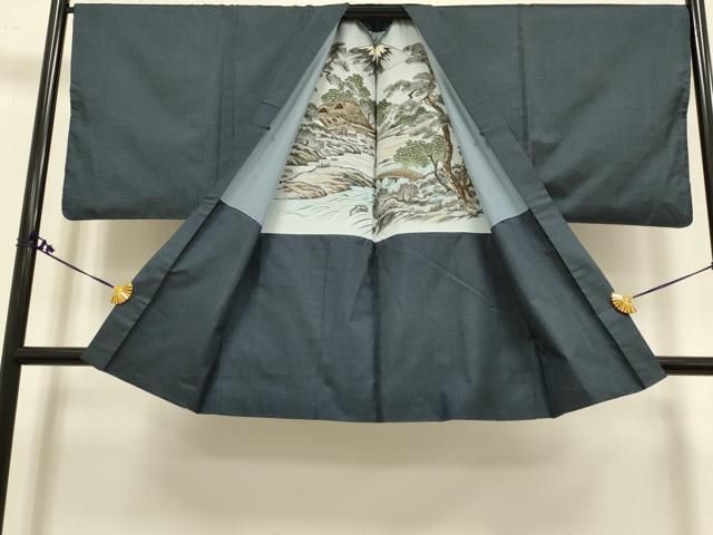 平和屋着物○極上 男性 本場大島紬 アンサンブル 100亀甲 総詰め 逸品