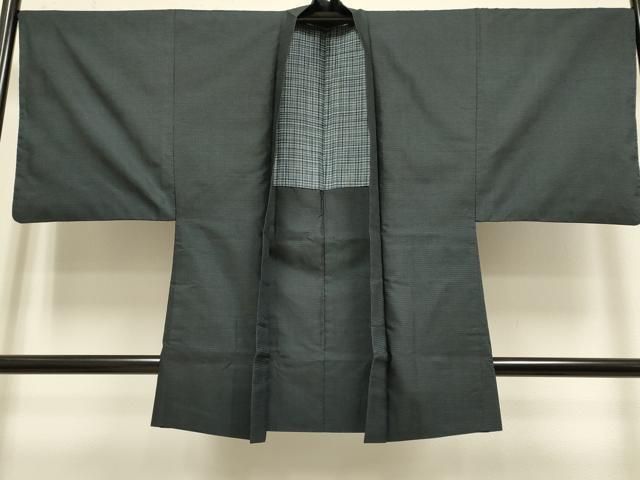 平和屋着物□極上 男性 本場大島紬 アンサンブル 長羽織 100亀甲 総