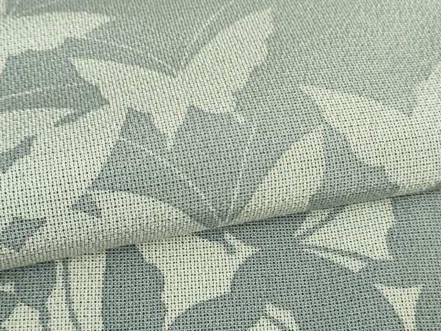 平和屋着物▽極上 本塩沢 やまだ織 訪問着 染色作家 桐村博 単衣 舞蝶