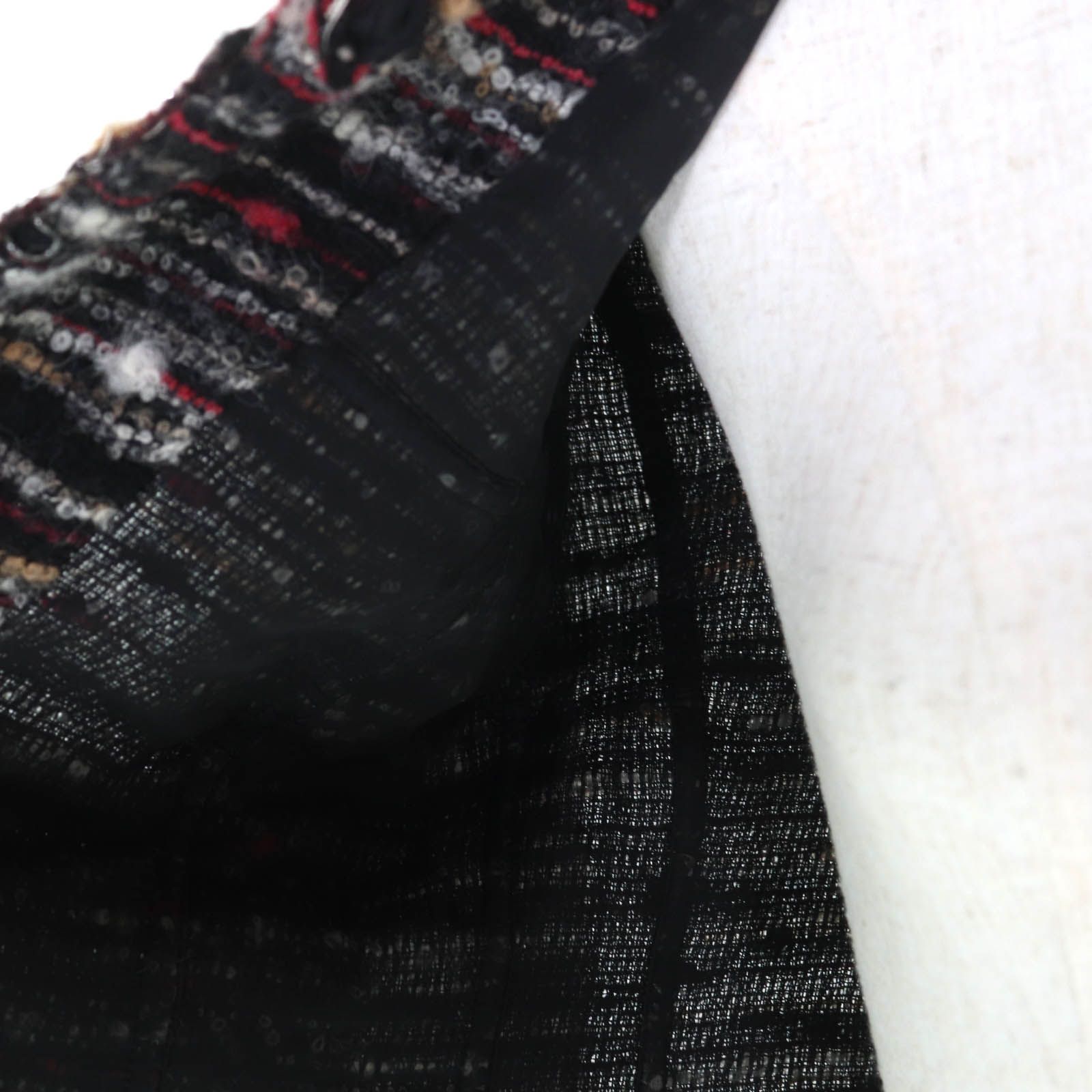 極美品◇CHANEL シャネル P41820 ウール アルパカ混 裏地シルク100