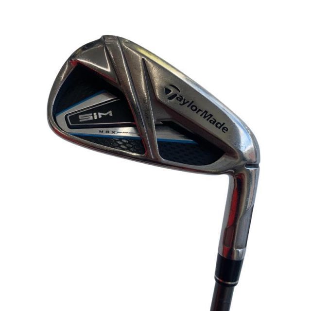 中古】 テーラーメイド SIM MAX 5S アイアンセット IR TENSEI BLUE