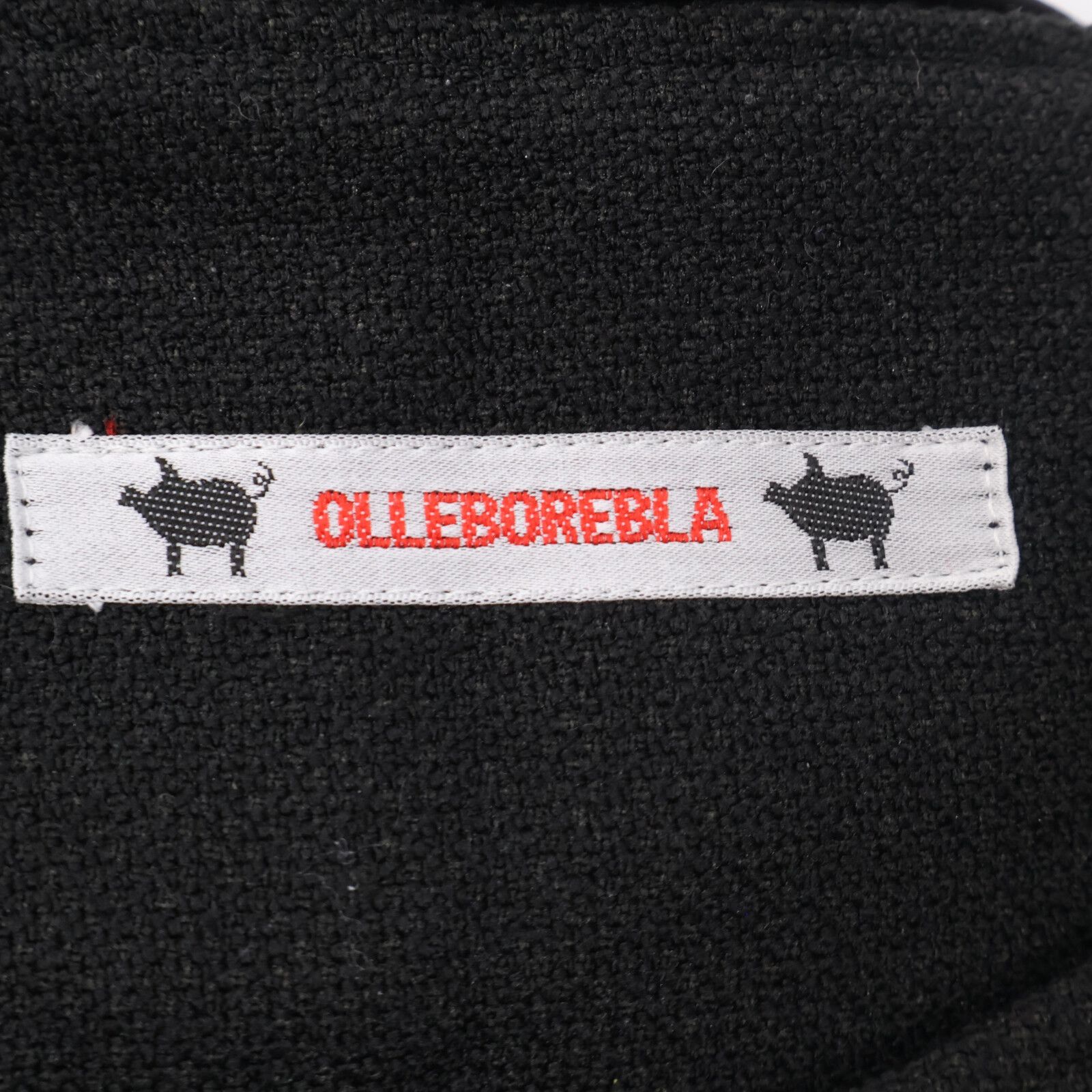 OLLEBOREBLA アルベロベロ ﾌﾞﾗｯｸ 豚さん 中綿 刺繍 ﾜﾝﾋﾟｰｽ 表記なし