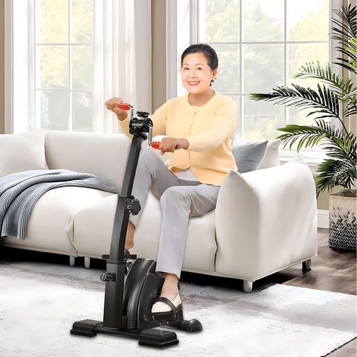 高齢者向けエアロバイク家庭用、調整可能なペダルエクササイザーハンド