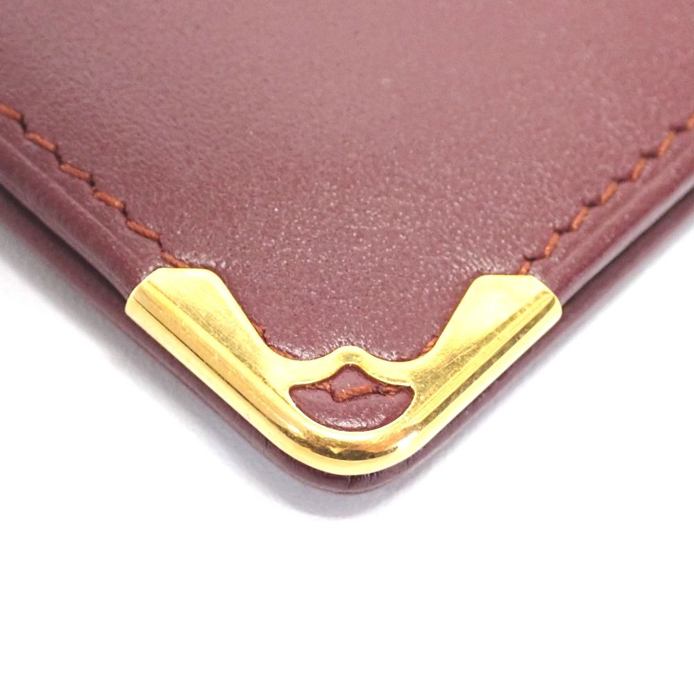 Ft1309861 カルティエ 長財布 二つ折り札入れ マストライン ボルドー