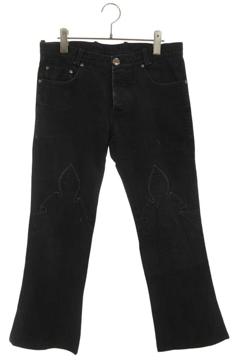 クロムハーツ DNM PANTS BLK 旧式 フレアニーステッチブーツカット