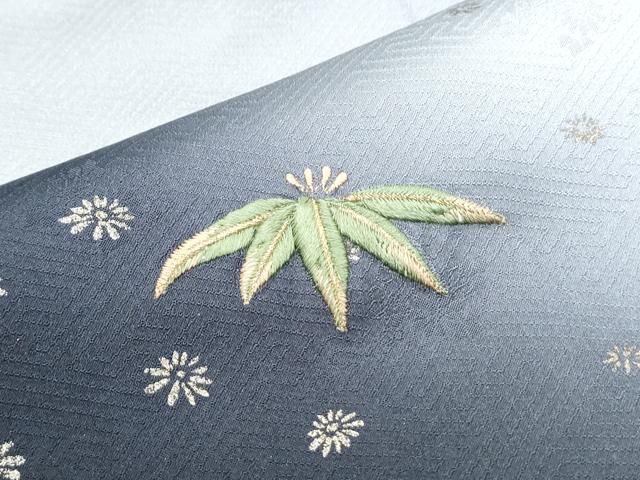 平和屋着物▽訪問着 刺繍 草花文 暈し染め 金彩 正絹 逸品 CABB6971th