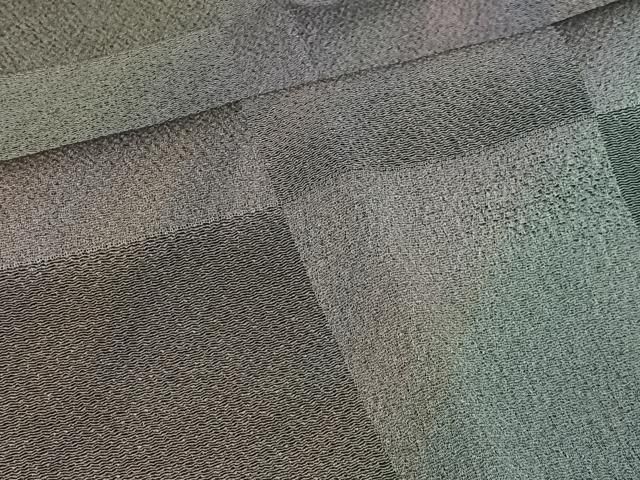 平和屋着物＃染色家 岩浅公展 道行コート 霞市松文 暈し染め ロング丈