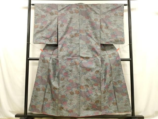 平和屋着物□本場大島紬 7マルキ 草花文 正絹 逸品 DABB3123cm - メルカリ