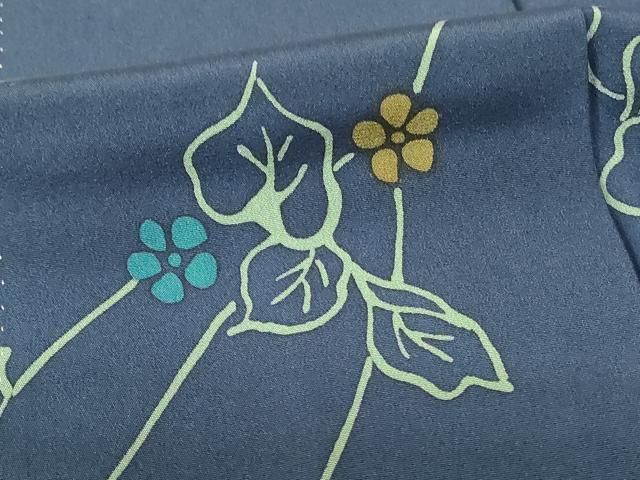 平和屋着物□上質な小紋 草花文 正絹 逸品 DABA5940qp - メルカリ