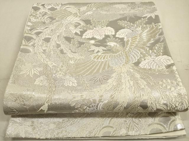 平和屋着物◎六通柄袋帯 鳳凰花文 金銀糸 正絹 逸品 DABA8169xg - メルカリ