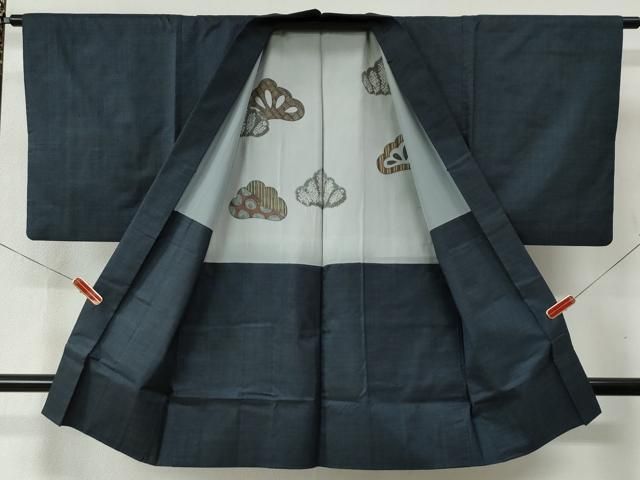 平和屋着物○男性 本場大島紬 アンサンブル 100亀甲 総詰め 正絹 逸品