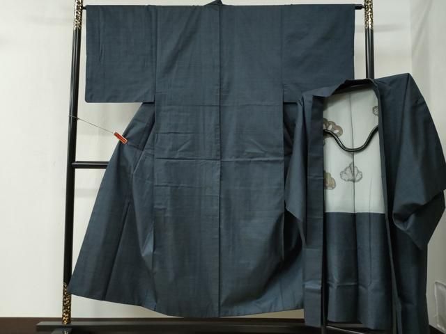 平和屋着物○男性 本場大島紬 アンサンブル 100亀甲 総詰め 正絹 逸品