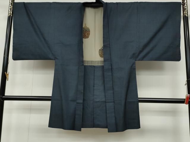 平和屋着物○男性 本場大島紬 アンサンブル 120亀甲 総詰め 正絹 逸品