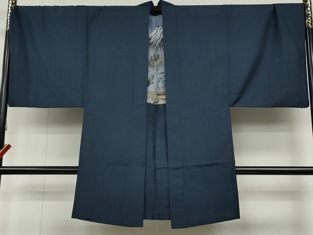 平和屋着物○男性 本場大島紬 アンサンブル 100亀甲 総詰め 正絹 逸品