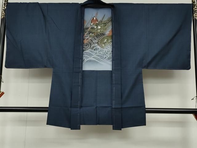 平和屋着物○男性 本場大島紬 アンサンブル 100亀甲 総詰め 正絹 逸品