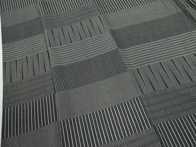 平和屋着物○江戸小紋 横段文 黒地 正絹 逸品 CABB4448yc - メルカリ