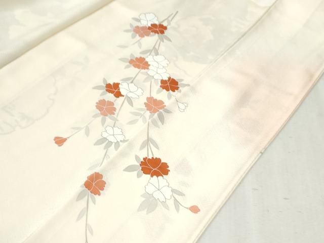 平和屋着物●訪問着　刺繍　雪輪草花文　正絹　逸品　AABB1487ph 平和屋着物○訪問着 刺繍 雪輪鴛鴦草花文 暈し染め 金彩 正絹 逸品