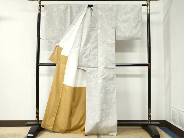 平和屋着物○本場大島紬 薩摩結城 枝葉文 正絹 逸品 CABB4552yc - メルカリ