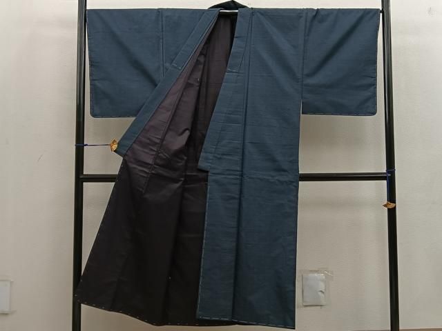 平和屋着物○男性 本場大島紬 アンサンブル 80亀甲 総詰め 正絹 逸品