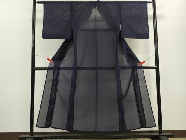 平和屋着物＊夏物 色無地 絽 黒紅色 正絹 逸品 CABB9787ze - メルカリ