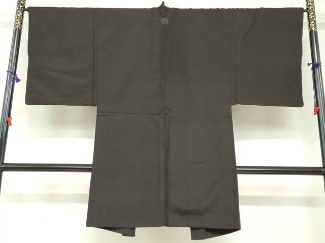 平和屋着物○男性 長羽織 暗黒色色 正絹 逸品 DABB0348ud - メルカリ