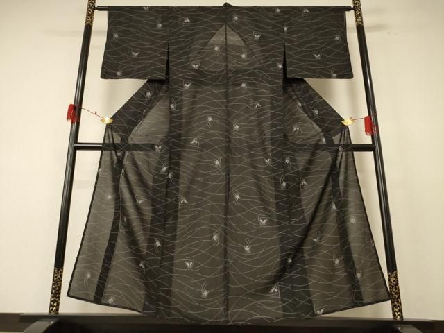 平和屋着物＊夏物 本場大島紬 夏大島 夏虫 正絹 逸品 AABF1661jd