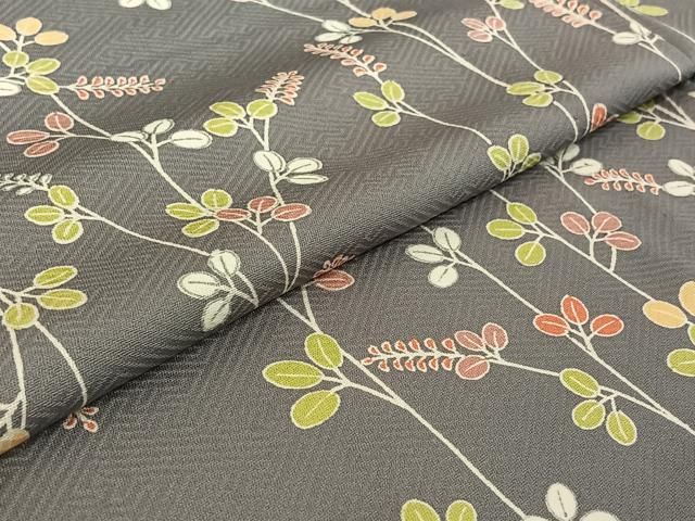 平和屋着物▽上質な小紋 単衣 作家物 萩文 正絹 逸品 AABF3792jh