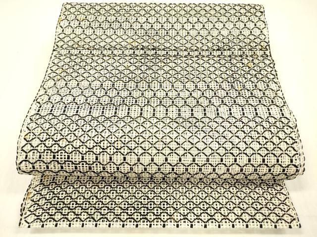 平和屋着物＊夏物 八寸名古屋帯 抽象文様 正絹 逸品 DABB3488cm - メルカリ