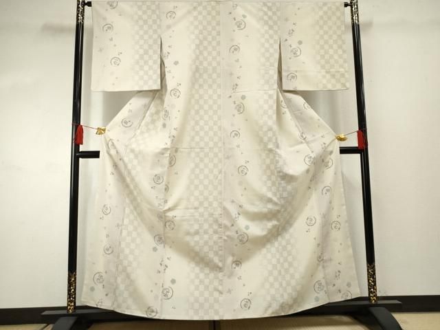 平和屋着物○結城紬 80亀甲 飛び亀甲 吉祥花丸間道 やまと誂製 正絹