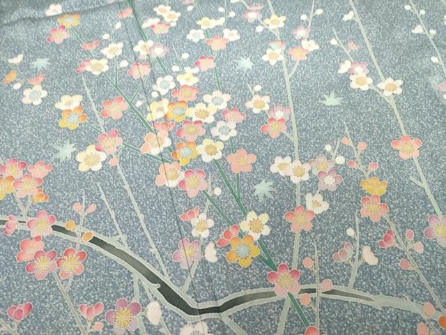 平和屋着物○訪問着 友禅 作家物 枝花文 正絹 逸品 AABF3975ck - メルカリ