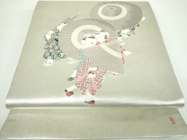 平和屋着物○加賀友禅の巨匠 初代 由水十久 西陣 長嶋成織物 ながしま