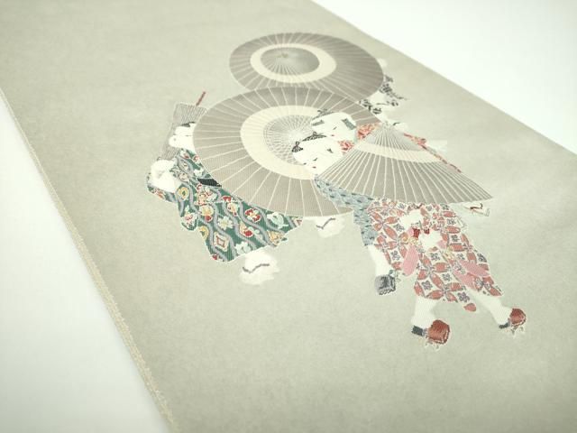 平和屋着物○加賀友禅の巨匠 初代 由水十久 西陣 長嶋成織物 ながしま