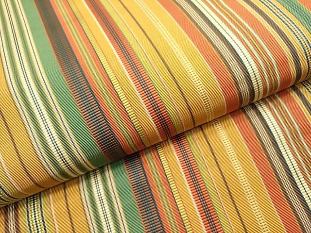 平和屋着物○本場筑前博多織 八寸名古屋帯 縞 正絹 逸品 未使用