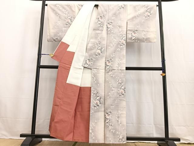 平和屋着物○小千谷紬 舞花文 正絹 逸品 BAAW2173yc - メルカリ