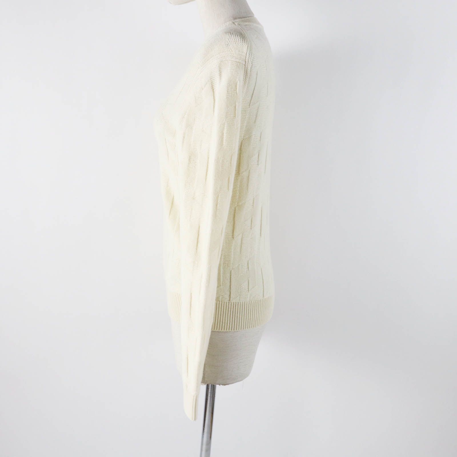 未使用品◎HERMES エルメス 23AW 3H2617D4 ウール Hモチーフ クルー