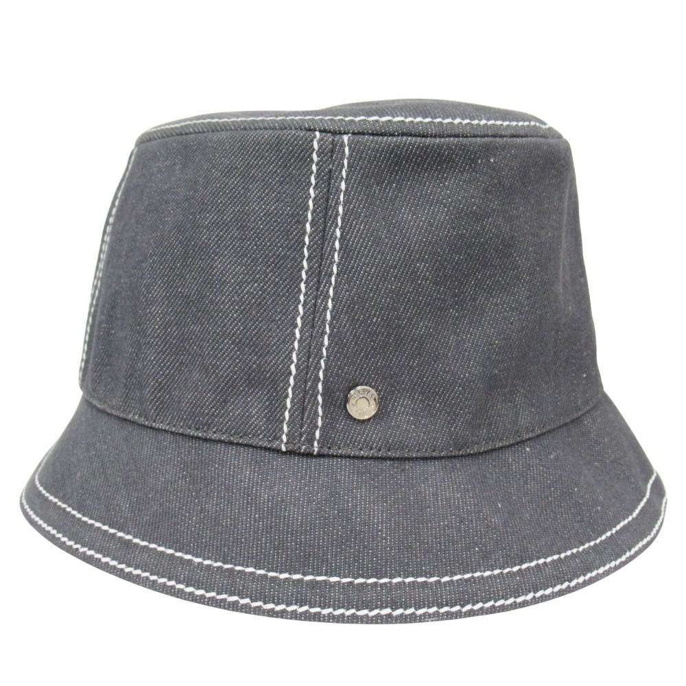 新品同様 HERMES エルメス デニム エデン バケット ハット 帽子 セリエ