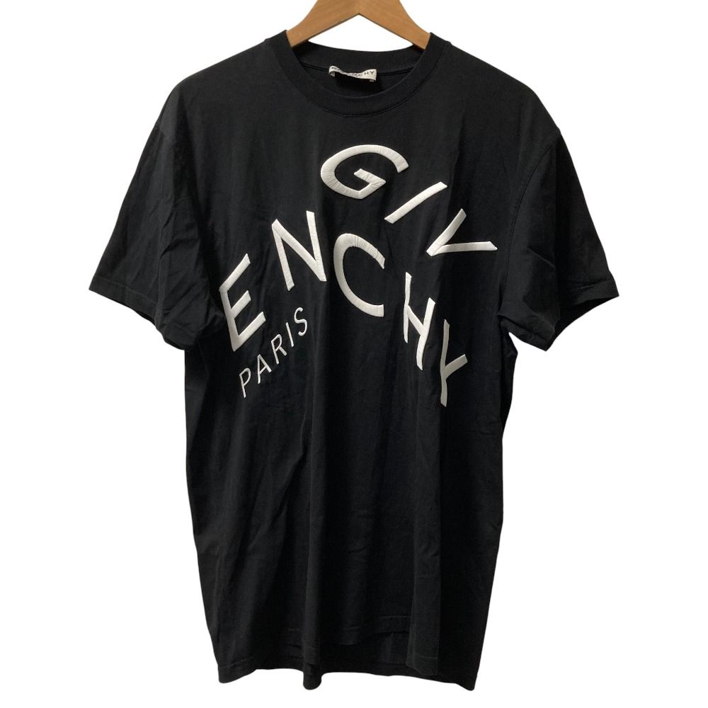 美品 GIVENCHY ジバンシー ロゴ刺繍 半袖Tシャツ BM70YD3002 サイズS