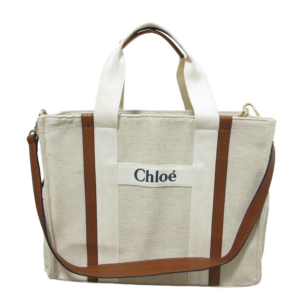 美品 Chloe クロエ マザーズバッグ キャンバス 2WAY トートバッグ