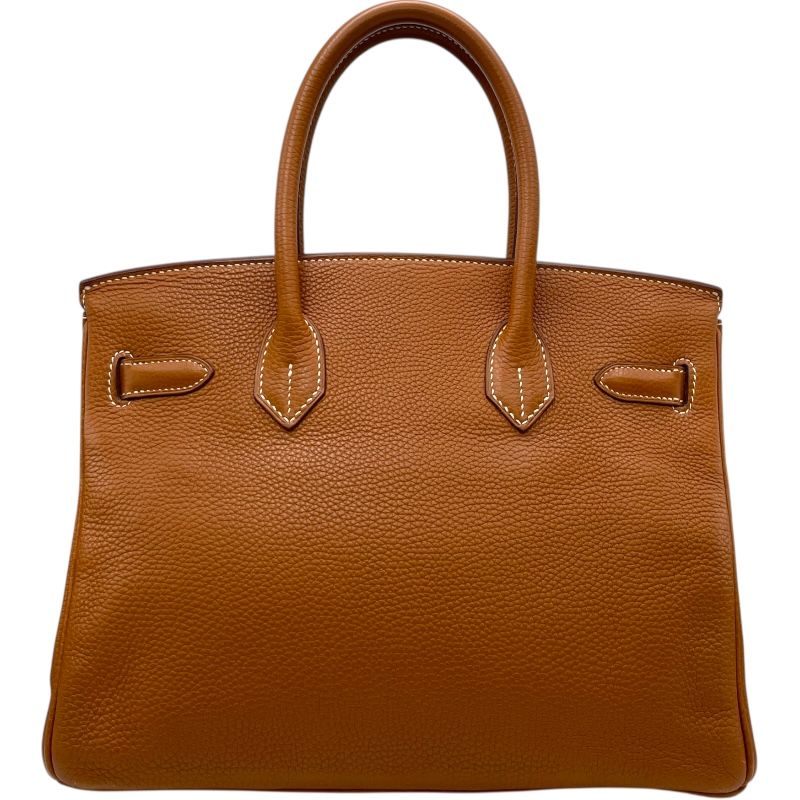 エルメス HERMES バーキン30 □J刻 ゴールド SV金具 トゴ レディース