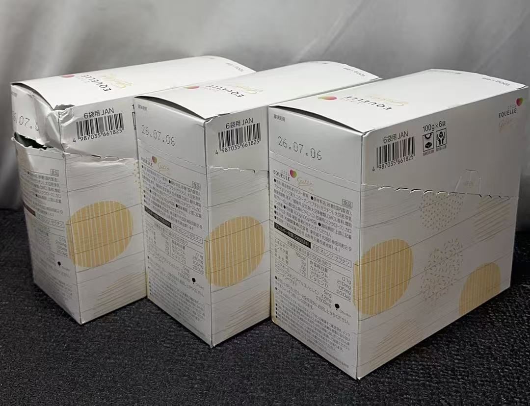 賞味期限 26.07.06 3箱セット 大塚製薬 エクエル ジュレ 100g×6袋