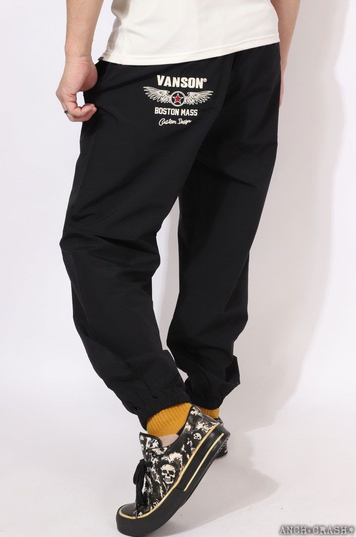 VANSON ウィングスター ナイロンパンツ NVBL-2502 バンソン 刺繍