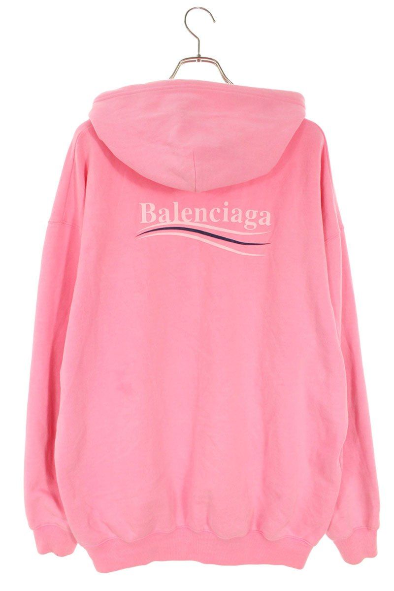 バレンシアガ 578135 TJVD4 キャンペーンロゴプルオーバーパーカー