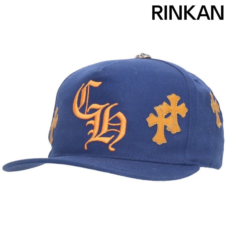 クロムハーツ CH HAT CH刺繍クロスパッチベースボールキャップ メンズ